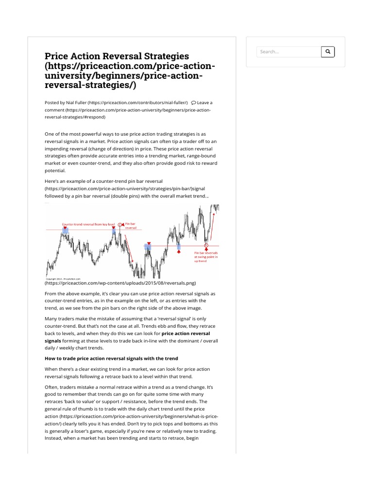 Price Action Reversal Strategies | PDF | Microeconomics | Economics