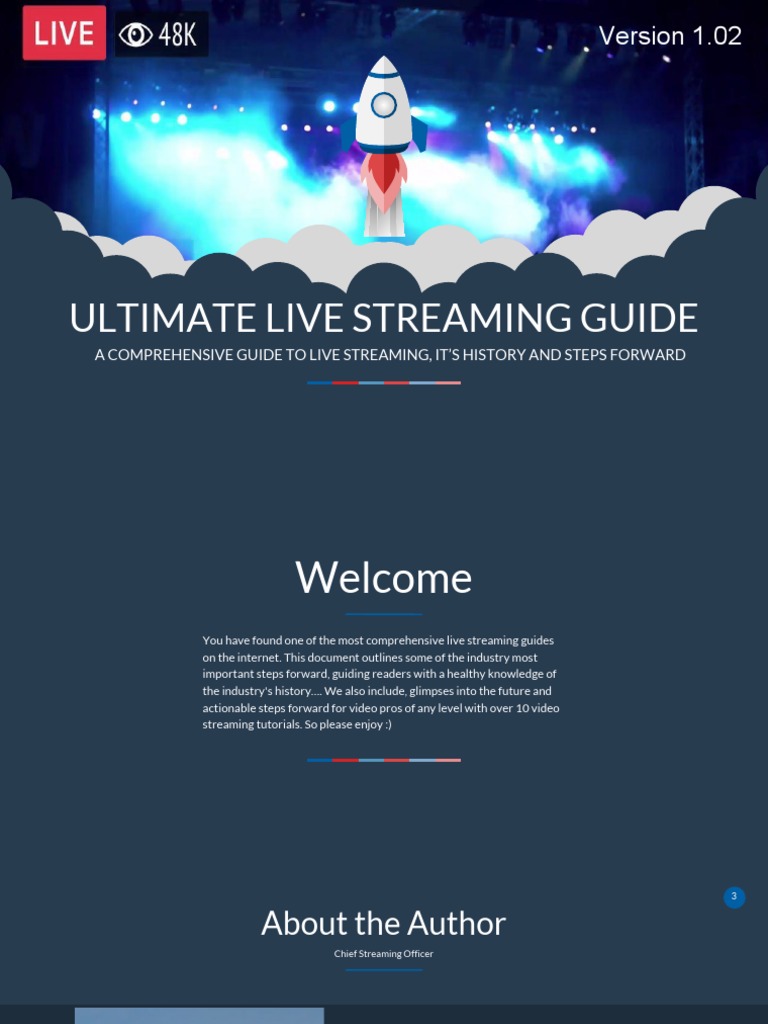 Comprehensive Live Streaming Guide | PDF | Streaming Media | You Tube