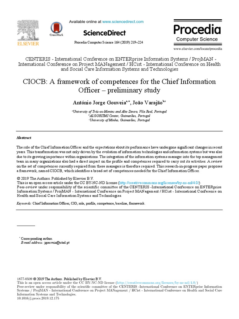 The Cio Competencies | PDF | Computers