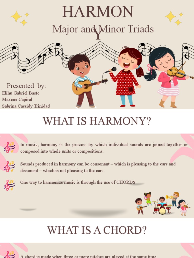 Harmony Major and Minor Triads 1 1 | PDF