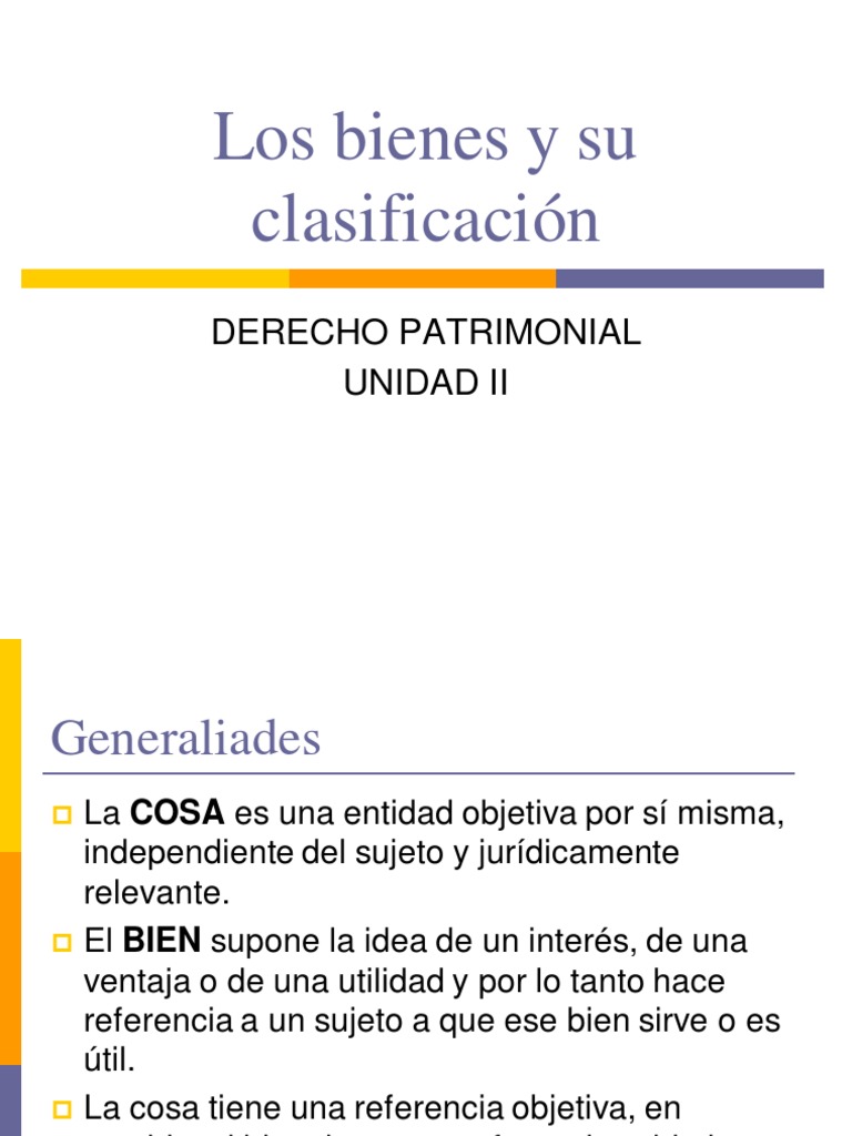 II. - Los Bienes y Su Clasificación | PDF | Propiedad | Justicia