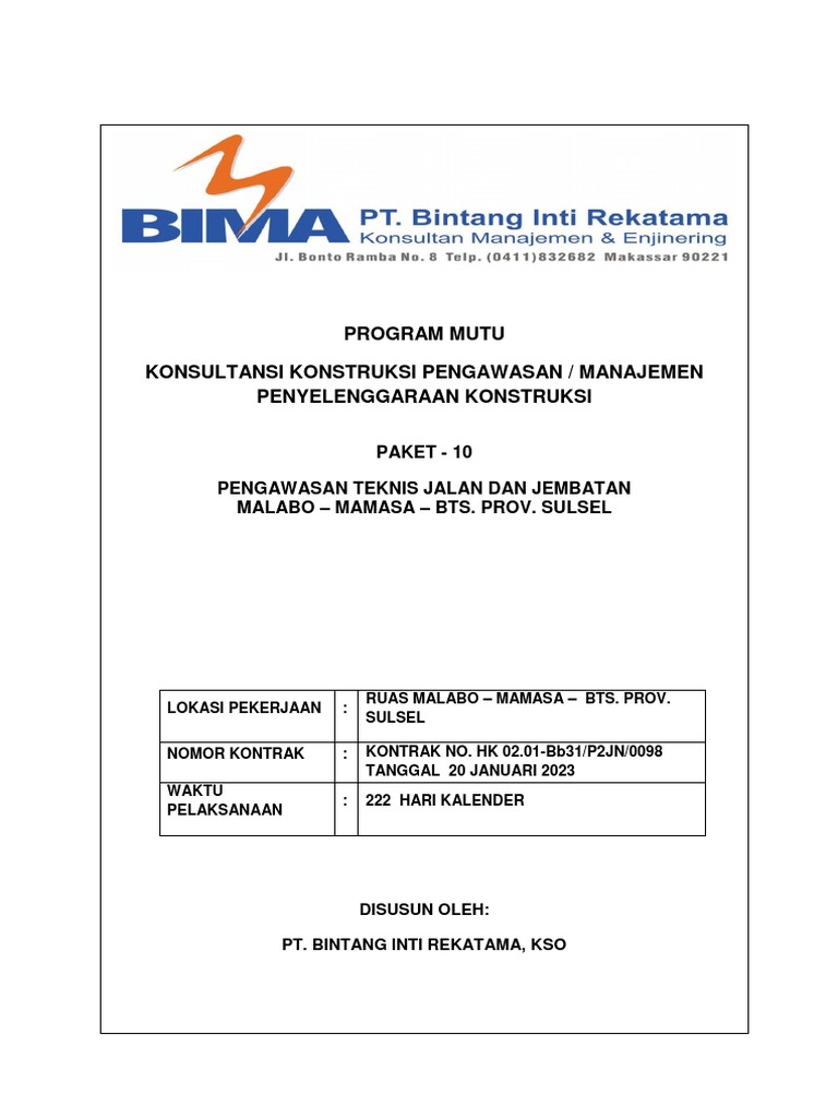 Sampul Program Mutu2 | PDF