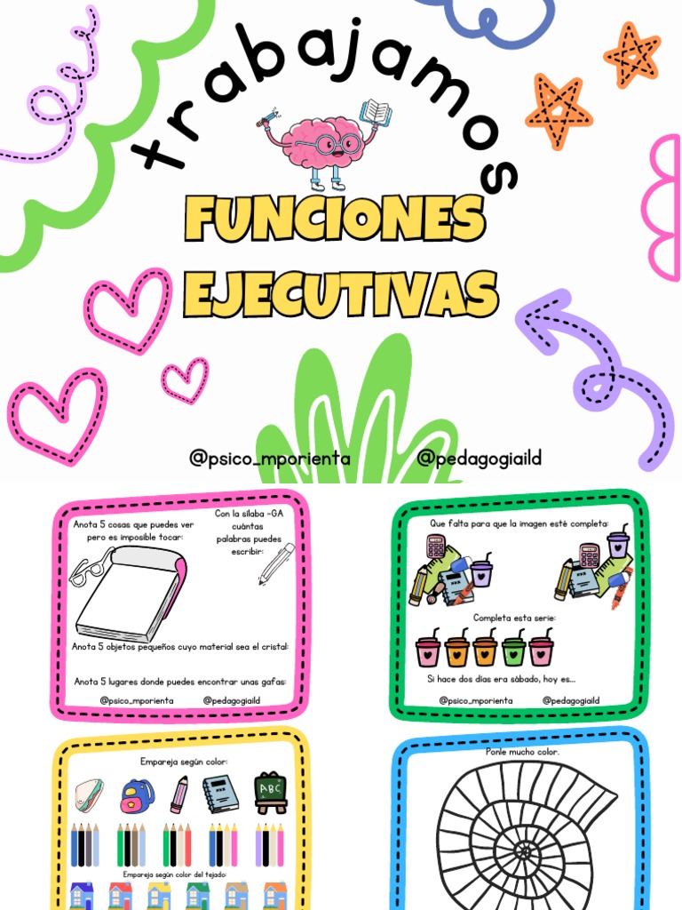 Cuaderno Funciones Ejecutivas | PDF | Color
