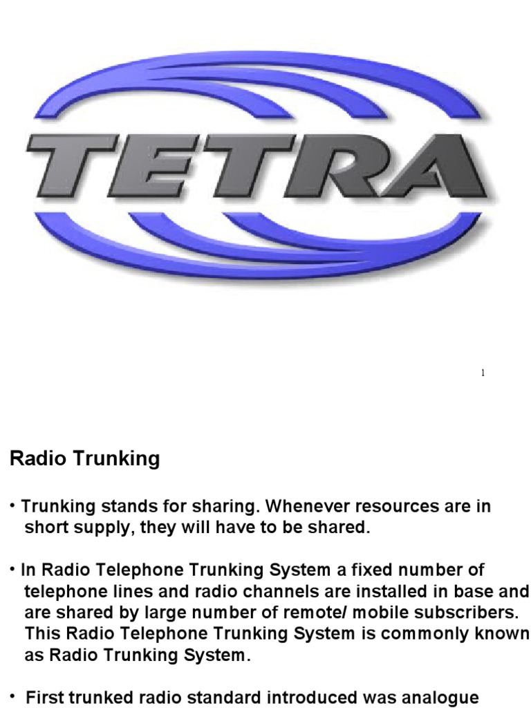 Rk-6 Tetra Presentation | PDF | Radio | Computer Network