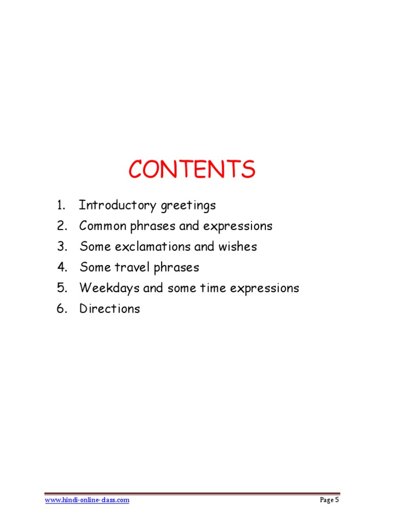 200 Hindi Phrases PDF