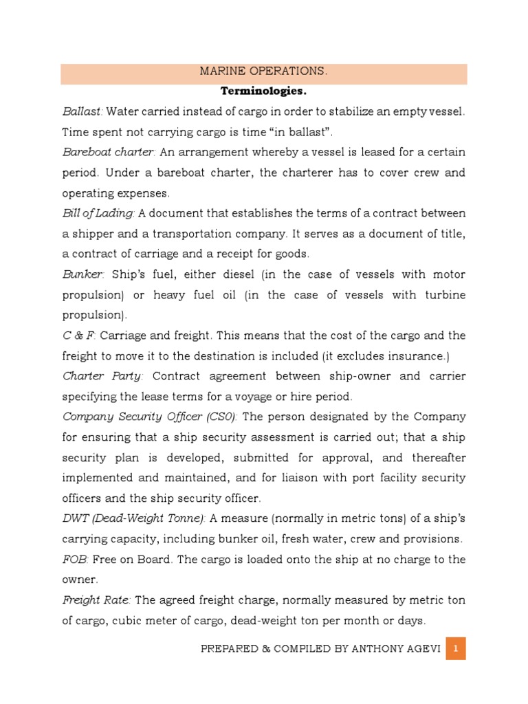 Marine Operations | PDF | Risk | Oil Tanker