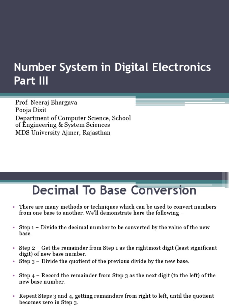 3-Number System | PDF