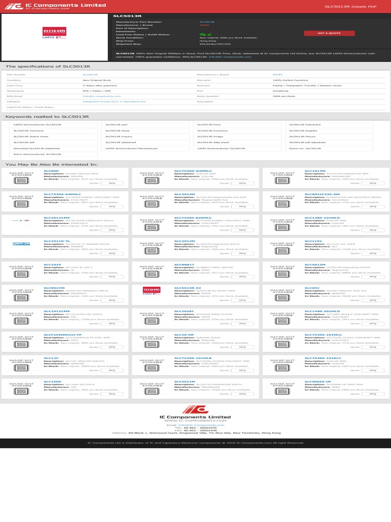 SLC5013R | PDF | Computer Engineering | Electronics