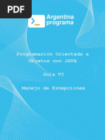 4.5 Gestion de Excepciones | PDF | Programación de computadoras | Software