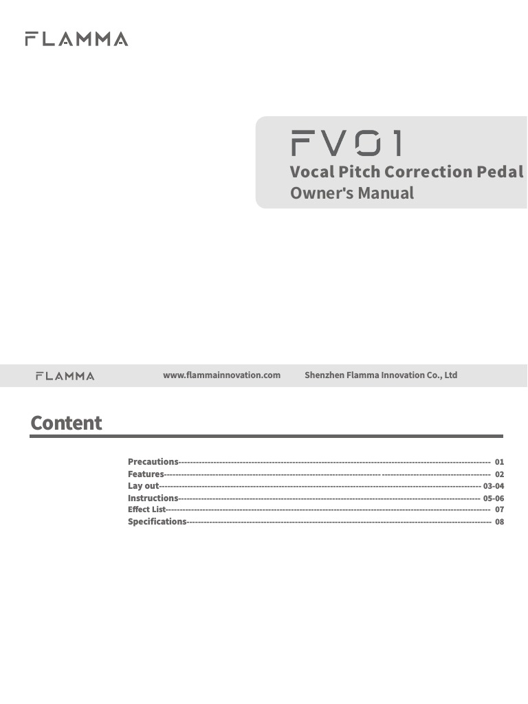 FV01 Manual EN V02 2021.10.11++++A | PDF