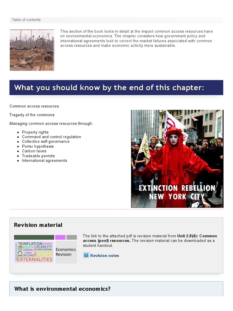 Common Pool Resources | PDF