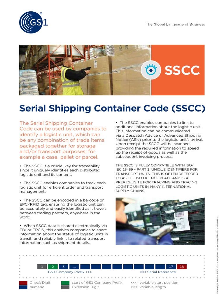 GS1 SSCC Executive Summary | PDF