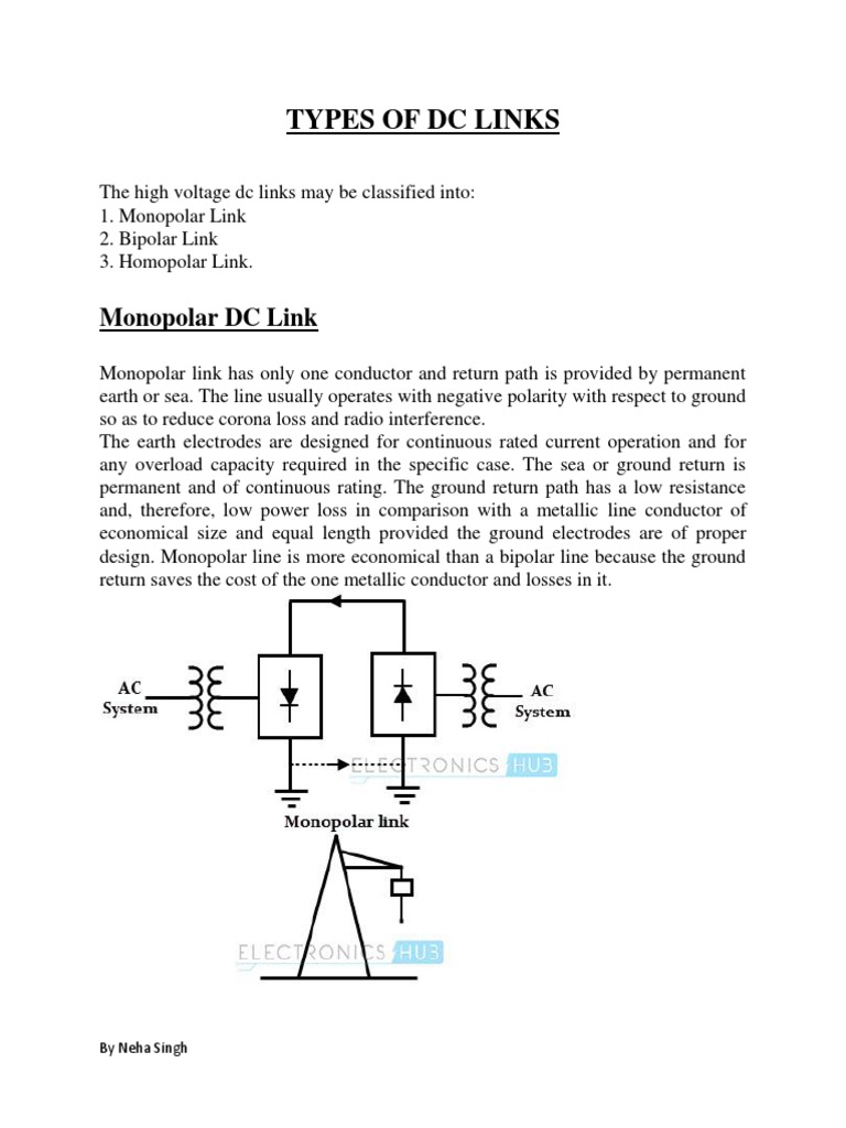 Types of DC Links in HVDC Systems | PDF | High Voltage Direct Current ...