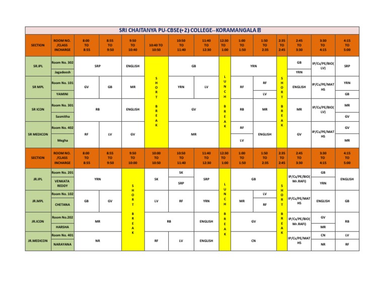 22 6 22 Timetable | PDF