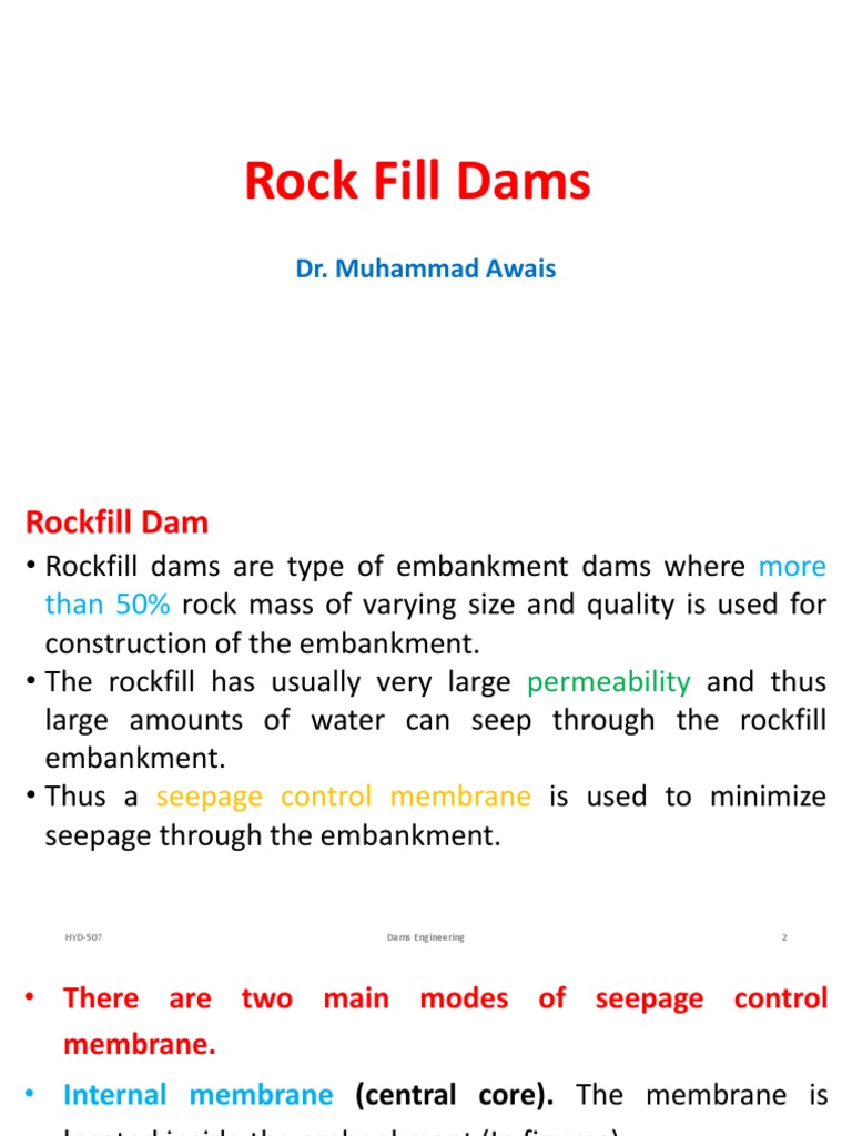 Rock Fill Dams | PDF | Dam | Concrete