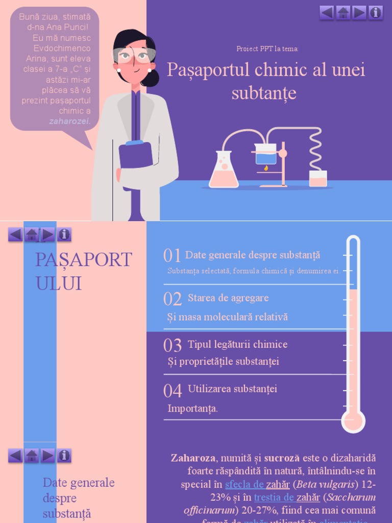 Pașaportul Chimic Al Zaharozei, Evdochimenco Arina 7C | PDF