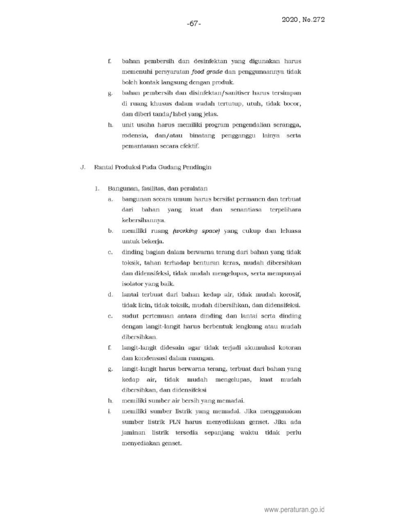 Permentan Nomor 11 Tahun 2020 - NKV Teknis Gudang Pendingin Dan Kering ...