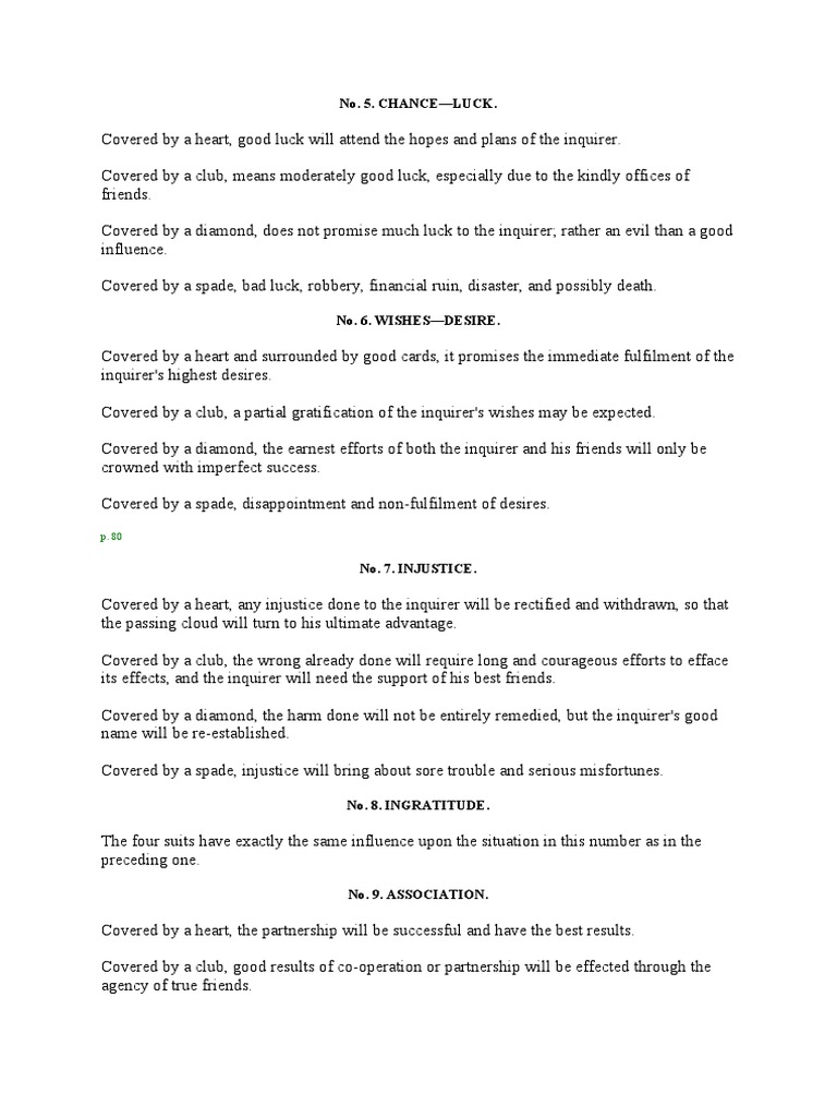 The Master Method - Grand Tableau Cartomancy 2 | PDF