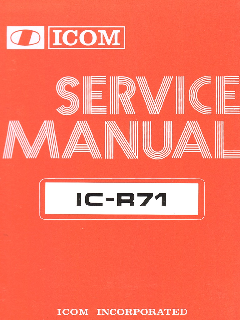 IC-R71 Service Manual | PDF
