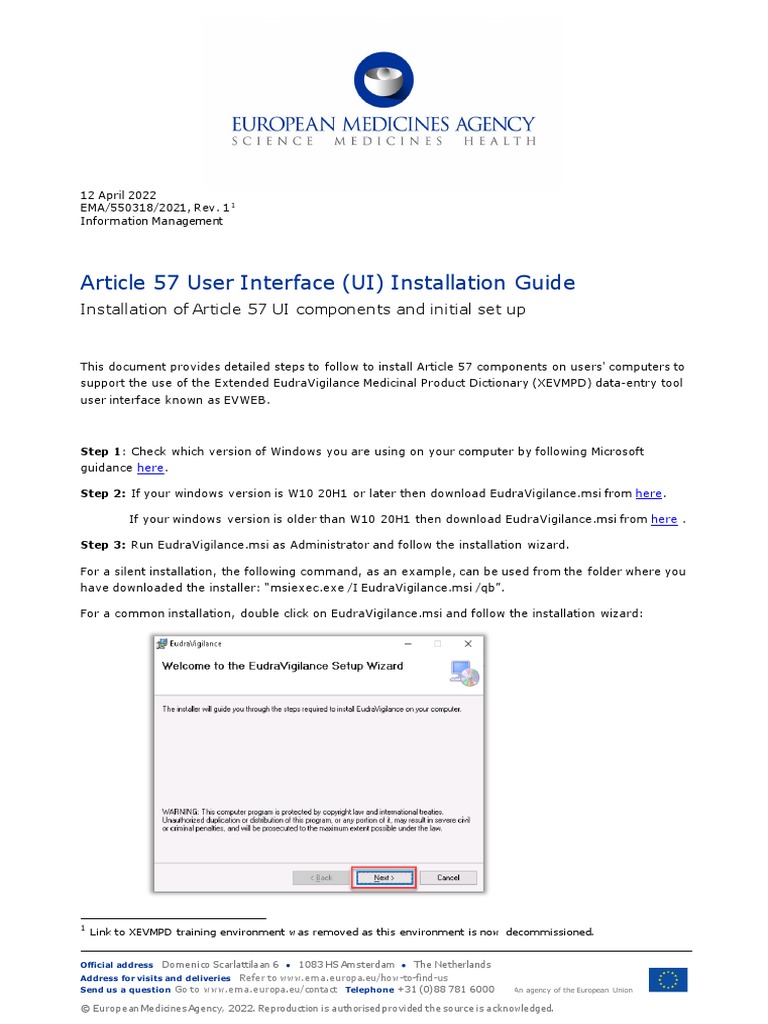 Article 57 User Interface Ui Installation Guide Installation Article 57 ...