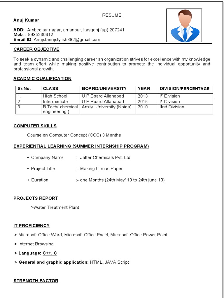 ANUJ Resume 1 | PDF