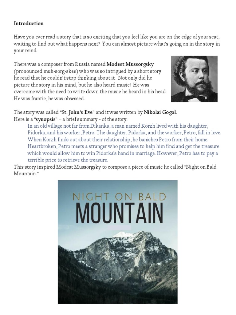 Exploring Night on Bald Mountain | PDF