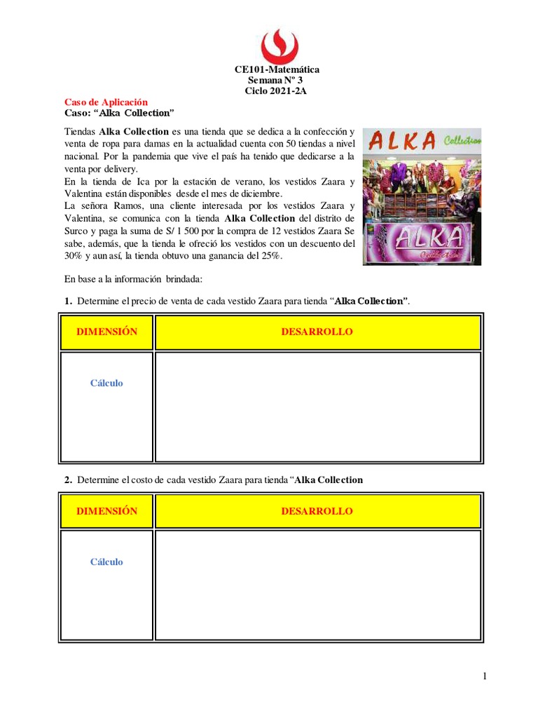 CE101-2021 - 2A - Caso - 2 - de - Aplicaciónupc | PDF