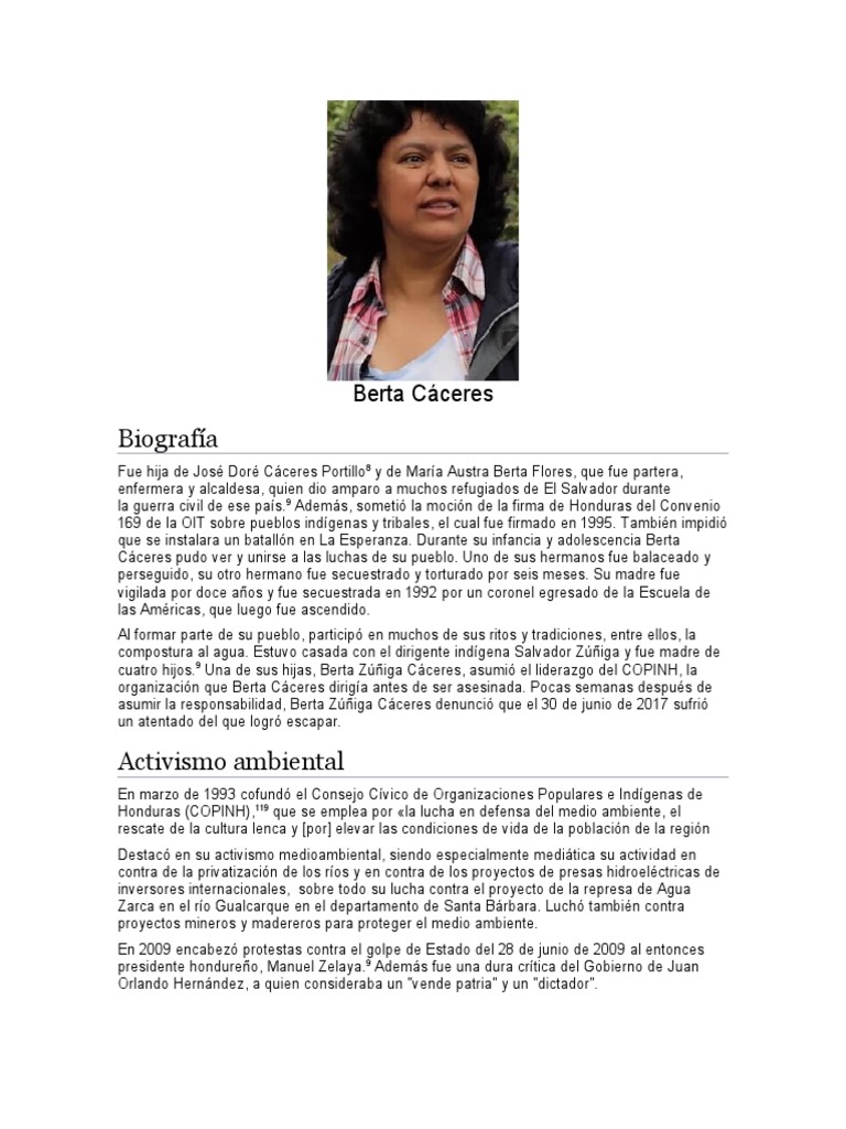 Berta Caceres | PDF