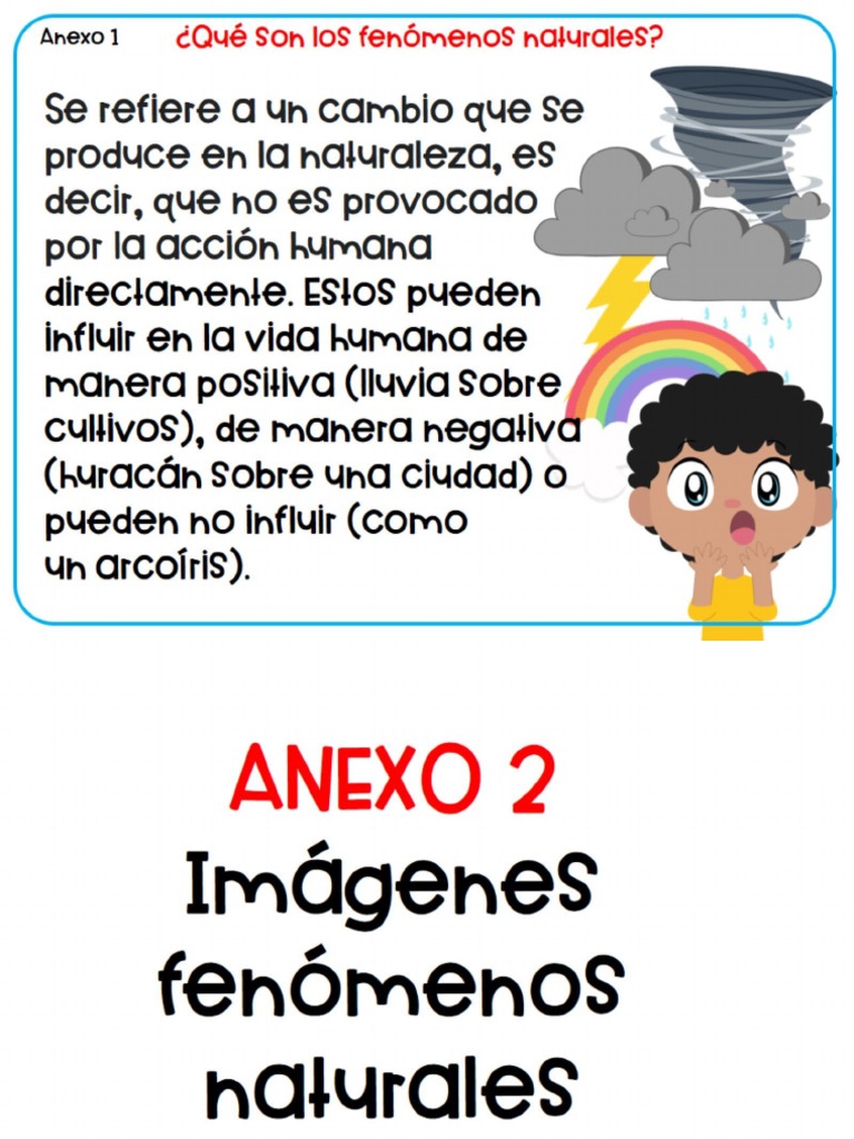 Presencial Anexos Semana 36 Fenomenos Naturales | PDF