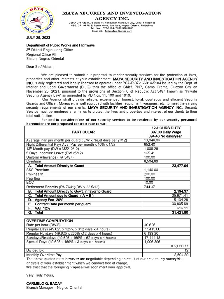 12 Hours RATE MAYA SEC | PDF