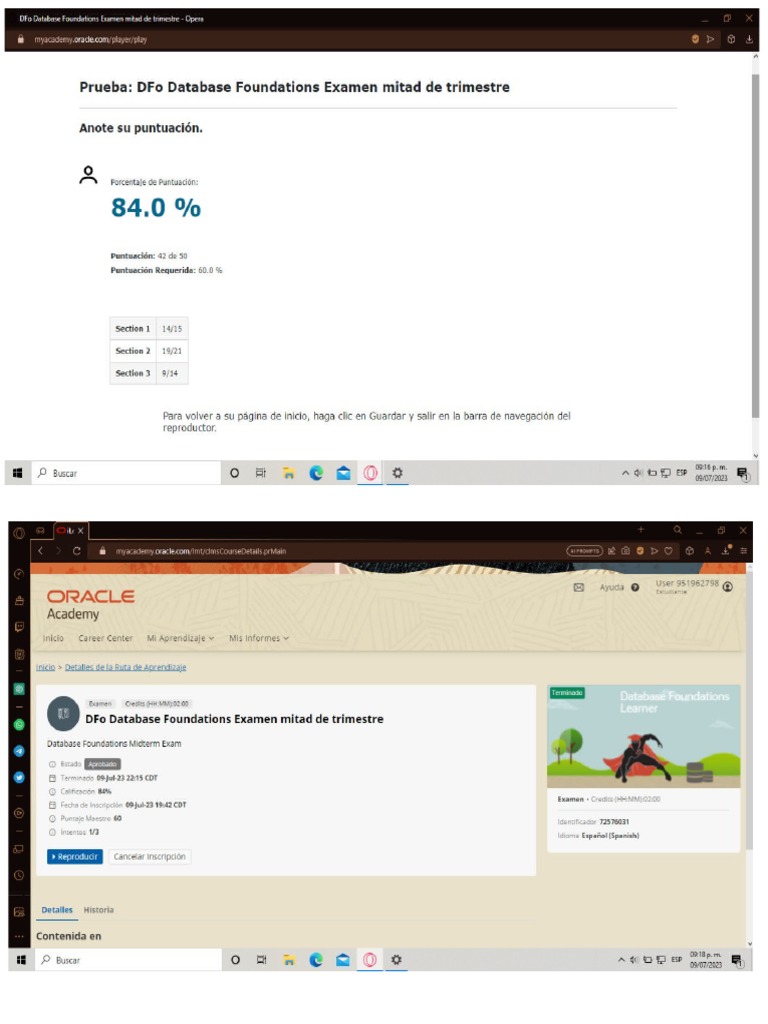 Examen Segundo Parcial Base de Datos | PDF