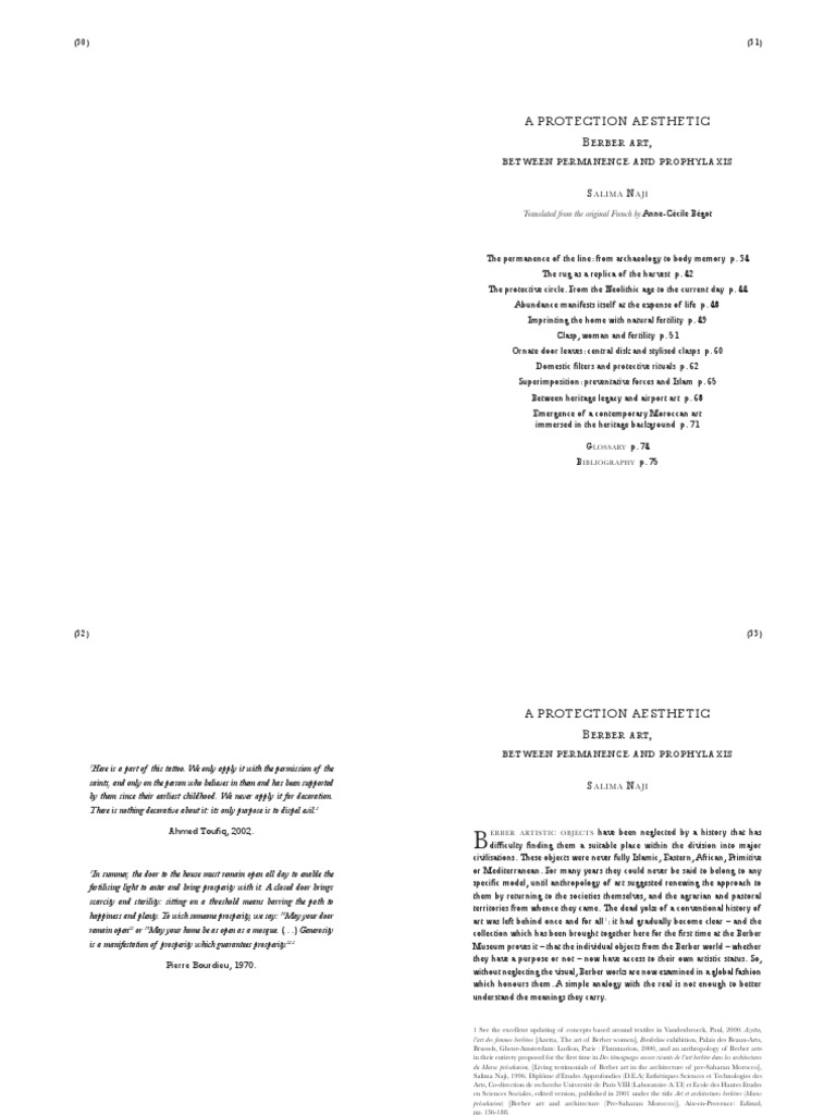 A Protection Aesthetic Berber Art Betwee | PDF | Weaving | Amulet