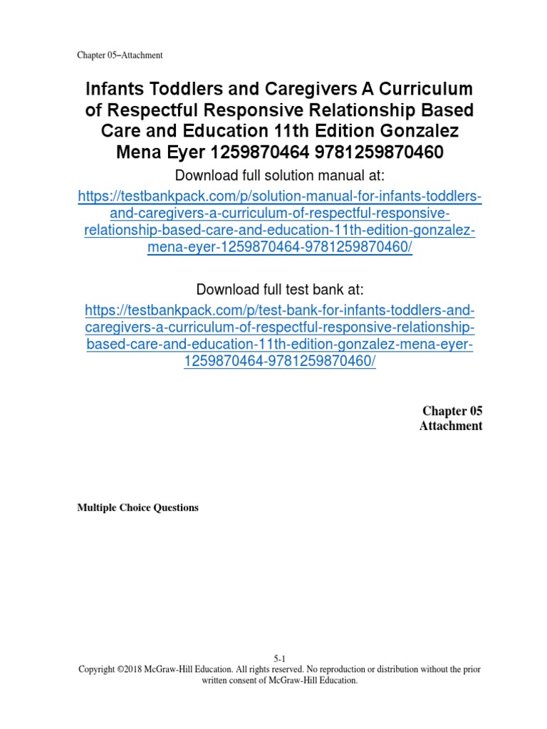 Infants Toddlers and Caregivers A Curriculum of Respectful Responsive ...