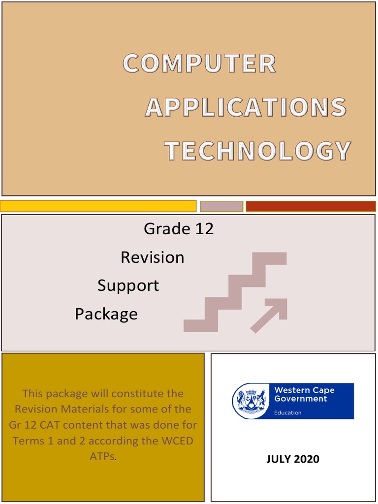 Grade 12 CAT Revision Support Package | PDF