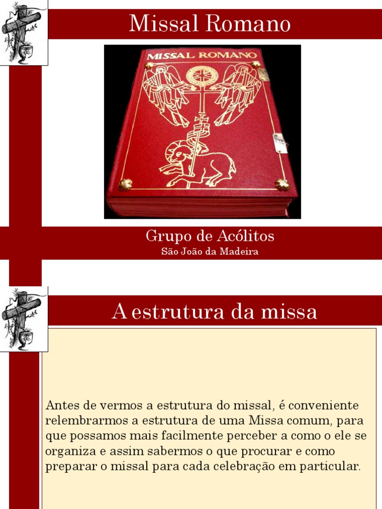 Missal Romano - Apresentacao | PDF | Missa (Liturgia) | Eucaristia