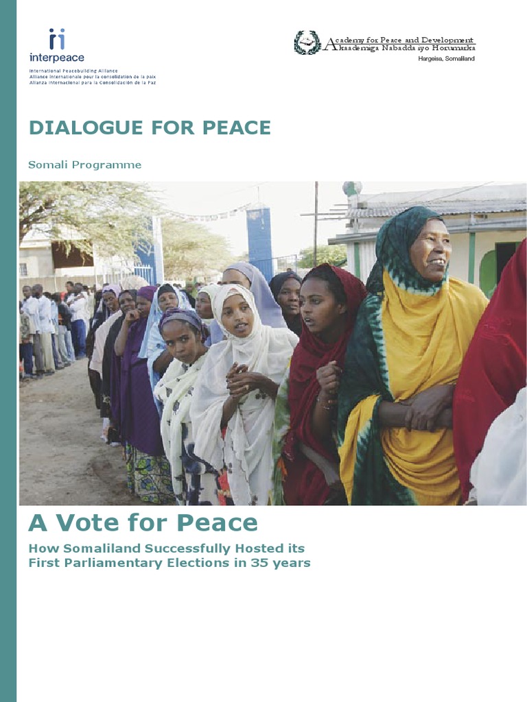 2006 SomS Interpeace APD A Vote For Peace ENG | PDF | Elections ...