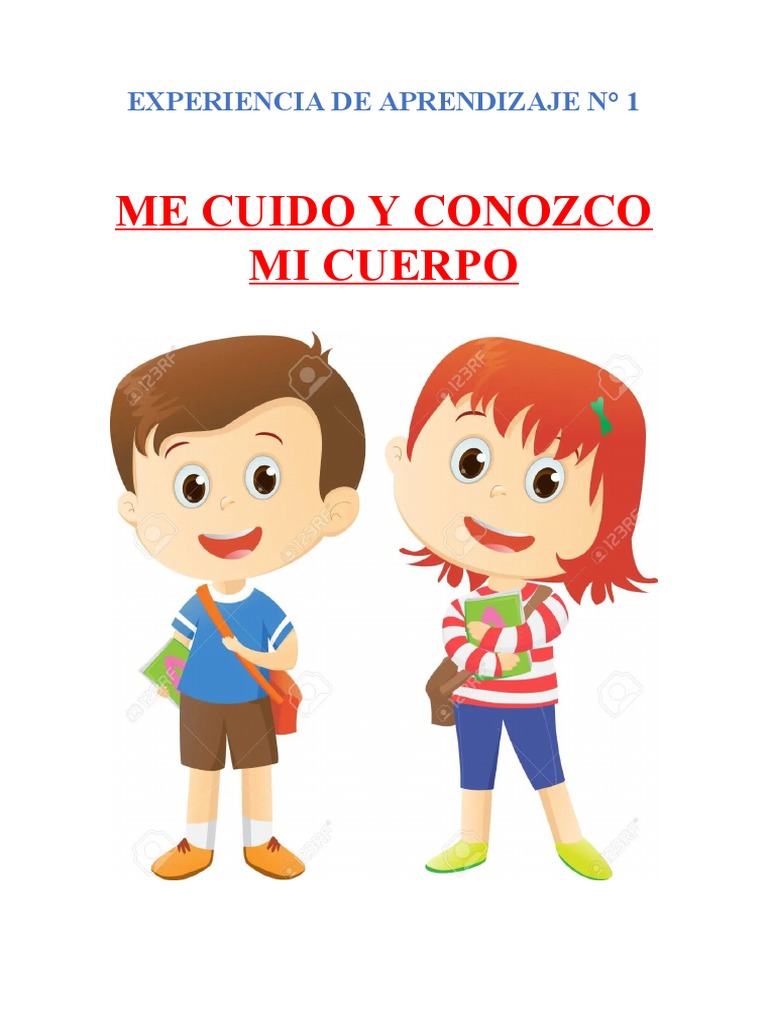 Experiencia de Aprendizaje N1 Cuido y Conozco Mi Cuerpo | PDF | Comunicación no verbal | Aprendizaje
