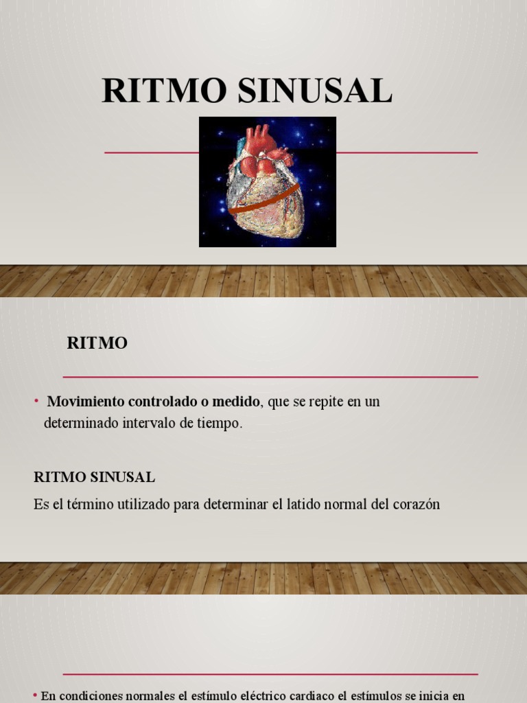 Ritmo Sinusal | PDF | Electrocardiografia | Fisiología Cardiovascular