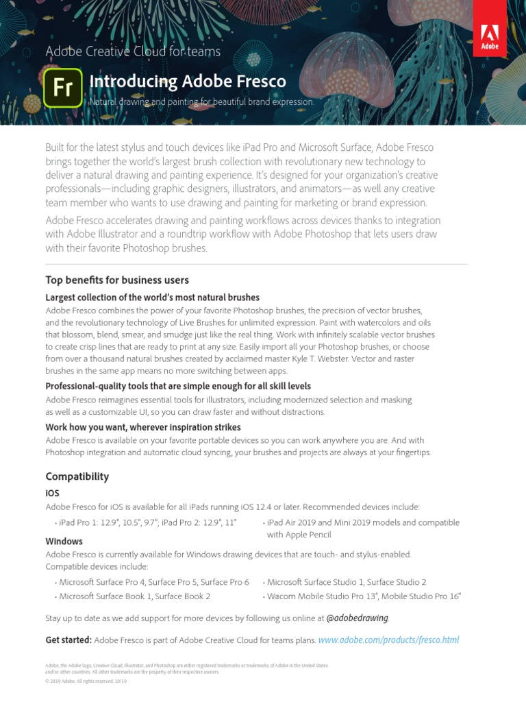 Adobe Fresco Datasheet Pdf