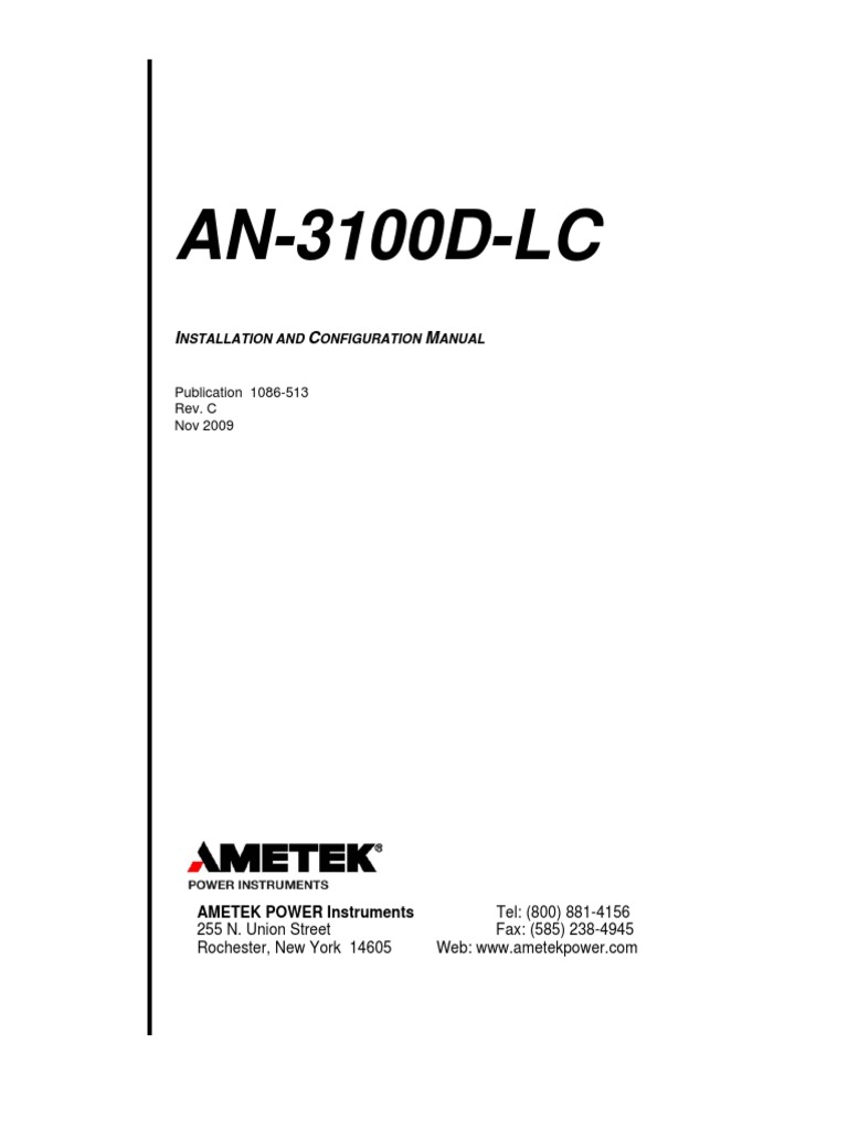 An 3100d LC Manual | PDF