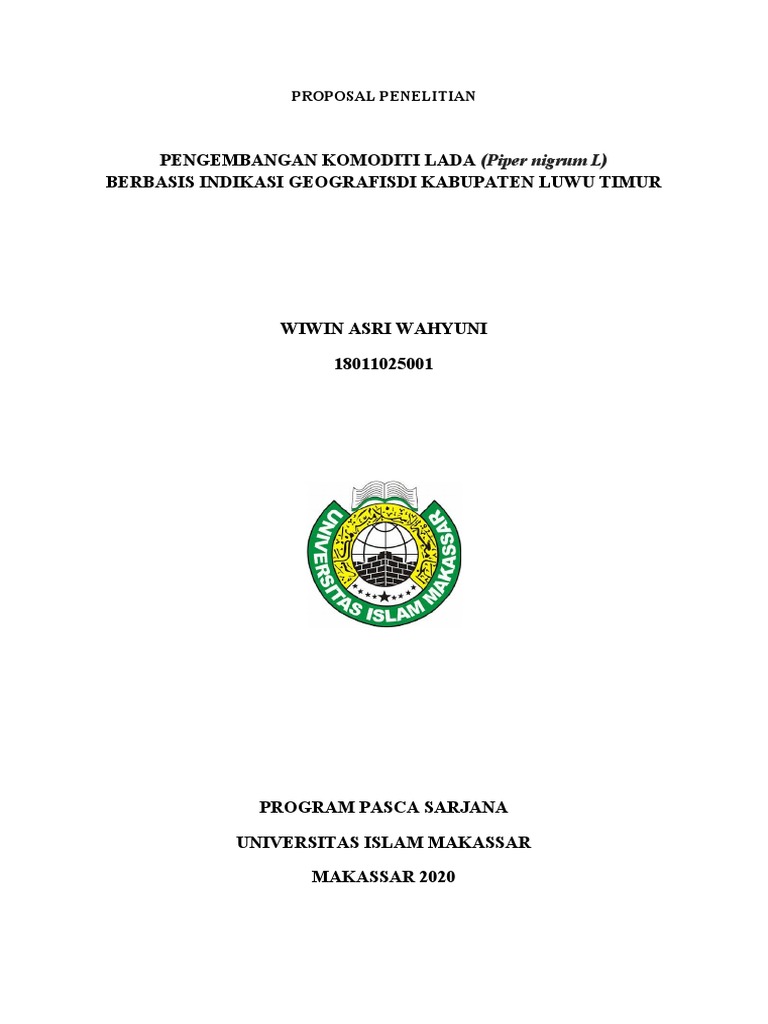 1.proposal Penelitian - Wiwin-Revisi Pak Suardi1 | PDF