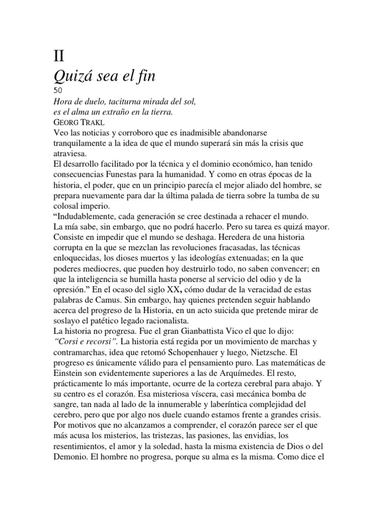 Quizá Sea El Fin: Hora de Duelo, Taciturna Mirada Del Sol, Es El Alma ...