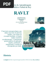 Aula 14 - RAVLT | PDF | Neuropsicologia | Avaliação neuropsicológica