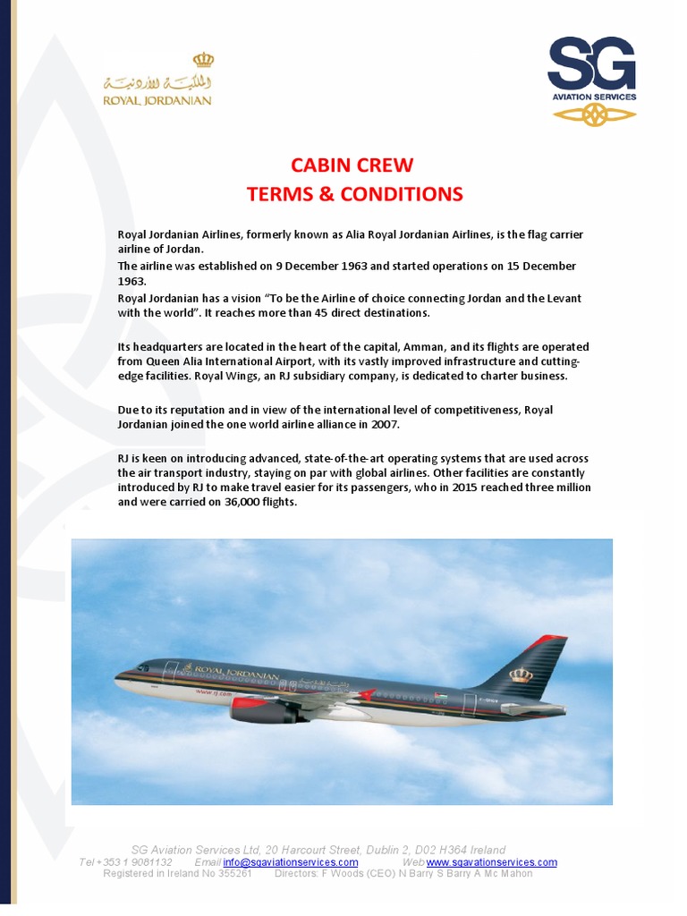 Cabin Crew - Job Spec | Download Free PDF | Airlines | Transport