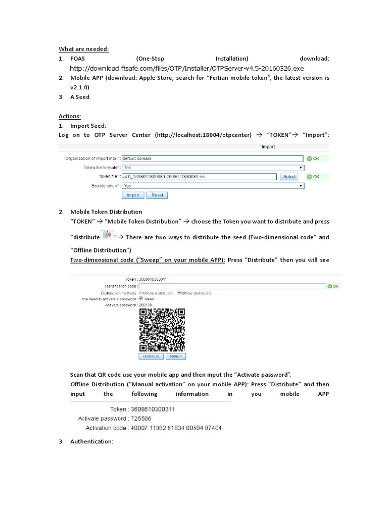 Mobile OTP Manual | PDF | Computers
