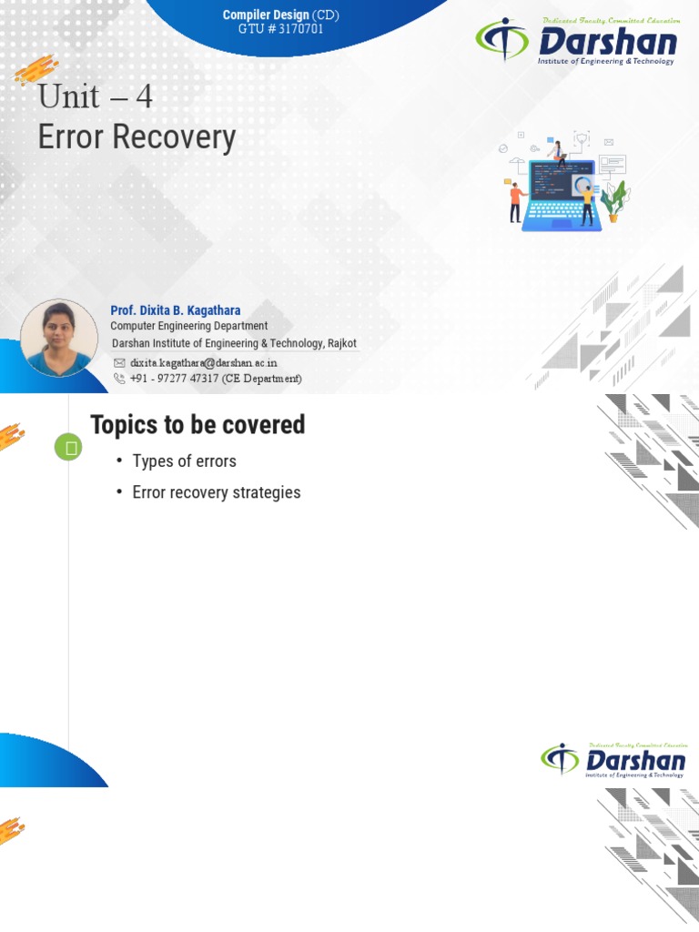 Compiler Error Recovery Strategies | PDF