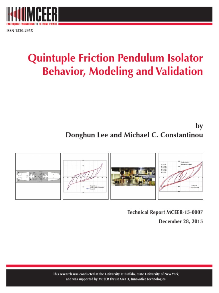 Quintuple Frivtion Pendulum Isolator | PDF