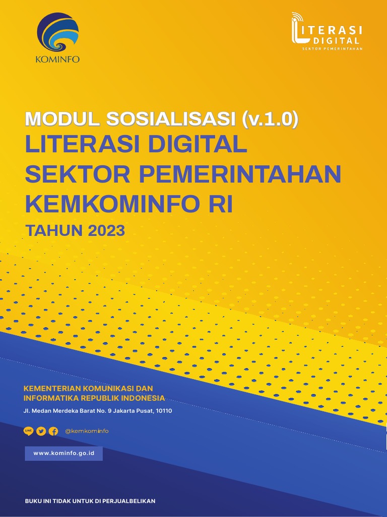 Modul Literasi Digital Sektor Pemerintahan - v.1.0 | PDF