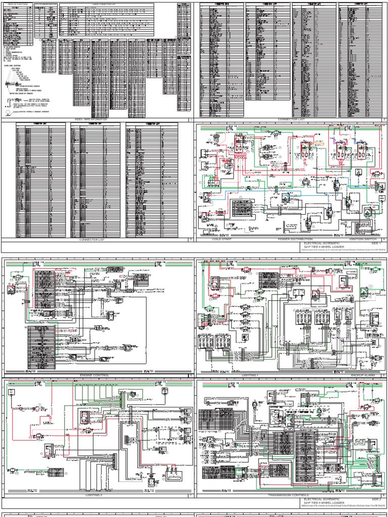 521F Tier 4 Wheel Loader Schematic | PDF