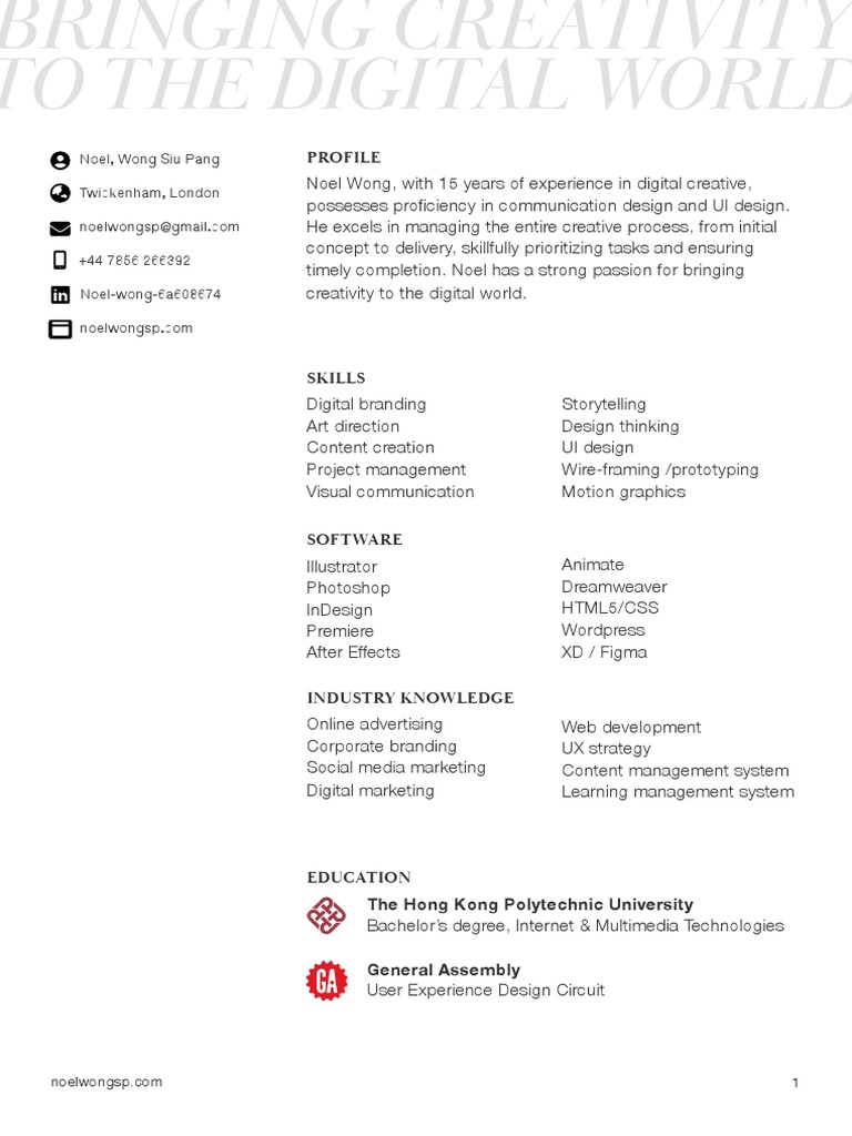 To The Digital World: Profile | PDF | Web Design | World Wide Web